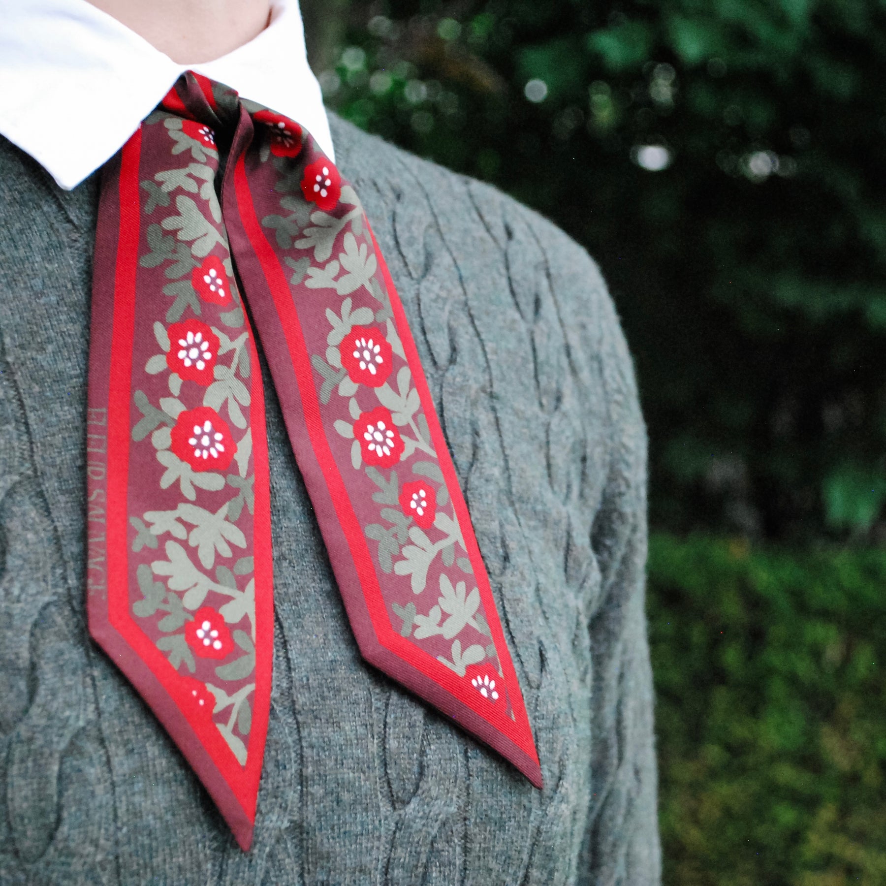 Holiday Ribbons Twilly Scarf